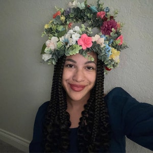 Midsommar May Queen Crown, Flower Crown With Arch, Giant Flower Crown ...