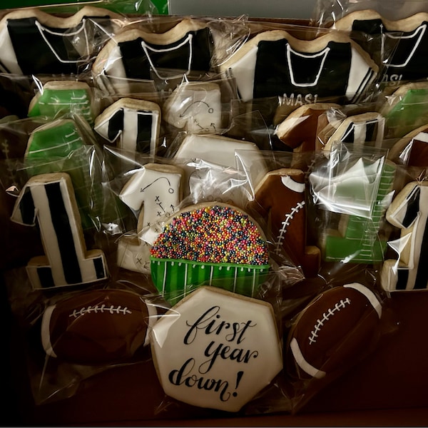 NFL & Football Cookies - Personalized for Your Team! - Etsy