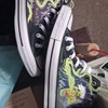 Custom Hand Painted Shoes With Toy Story Aliens Themed Converse High ...