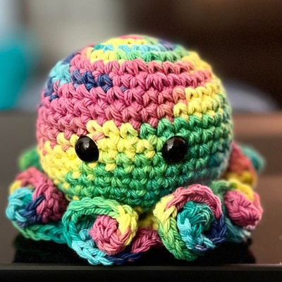 No-sew-octo Crochet Pattern Amigurumi Mini Octopus Pocket Octo - Etsy