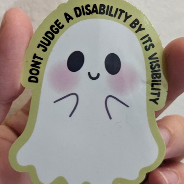 Don't Judge a Disability Sticker, Cool Stickers, Disability Sticker ...
