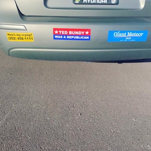 Ted Bundy Was a Republican Bumper Sticker - Etsy