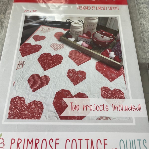 Falling in Love Quilt Pattern*heart Quilt*heart Pattern*valentine Quilt ...