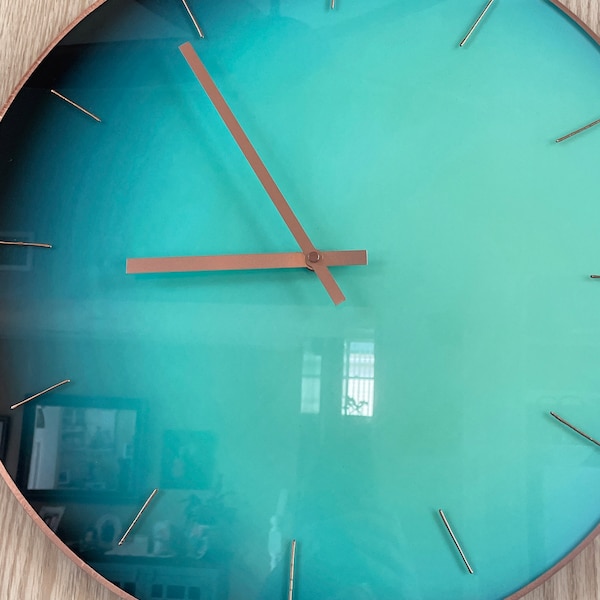 Uranus Planet Clock, Wall Clock, Glow in the Dark, Oversized Clock ...
