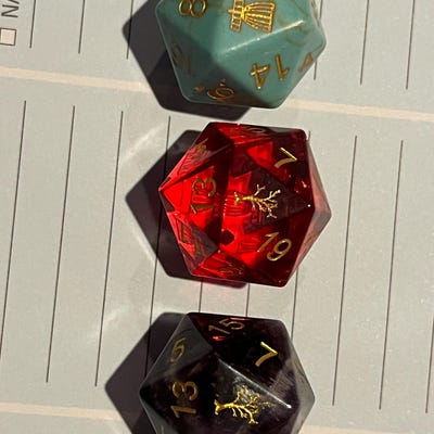 CLEARANCE Sale-1 Piece Blue Sandstone FCK YEET D20 Die-critical Failure ...