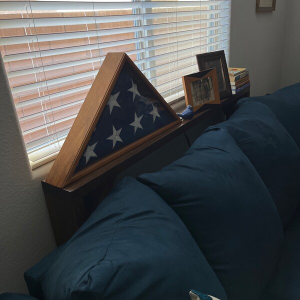 Powered Wood Console Table 5 Inches Deep | Behind the Sofa Table With ...