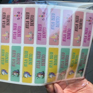 72 Skinny School Supply Labels Dishwasher Safe Waterproof Labels ...