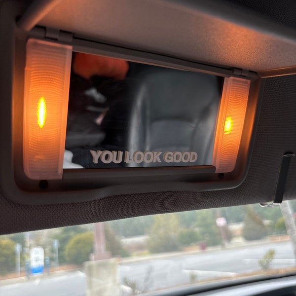 Car Mirror Decal, You Look Good Car Mirror Sticker, Rear View Mirror ...