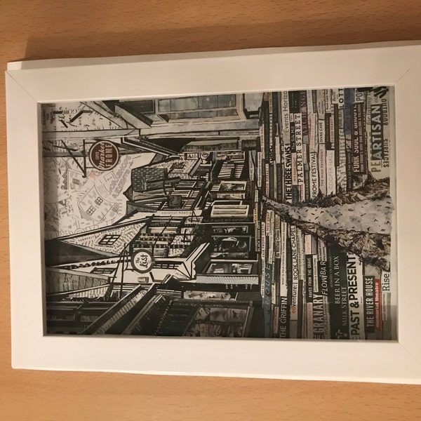 The Pink Pup Collage | Signed Fine Art Giclee Print by Violet Von Riot ...