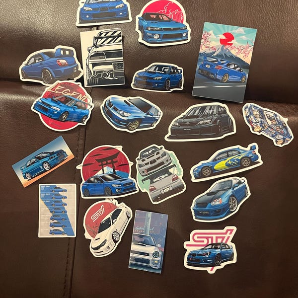 24pc Classic Japanese Car Civic EG6 SIR VTI EG4 Vinyl Stickers JDM ...