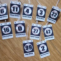 MUSIC Bag Tag Musical Notes Treble Clef Bass Clef Personalized for the ...