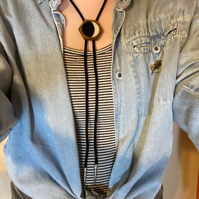 Tortoise Shell Bolo Tie Vintage Western Wear - Etsy