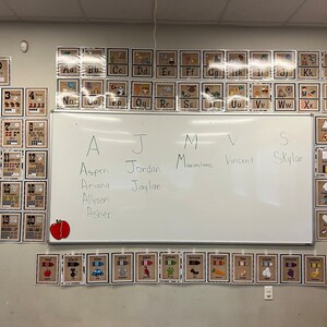 Rustic Farmhouse Alphabet Posters Print and Cursive Alphabet - Etsy