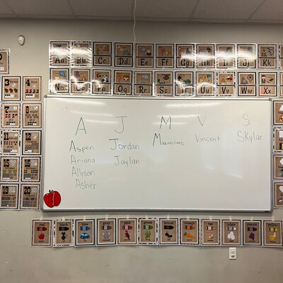 Rustic Farmhouse Alphabet Posters Print and Cursive Alphabet - Etsy