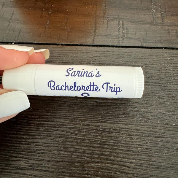 Birthday Party Favors, Custom Lip Balm, Sweet 16, Bulk Chapstick, Black ...