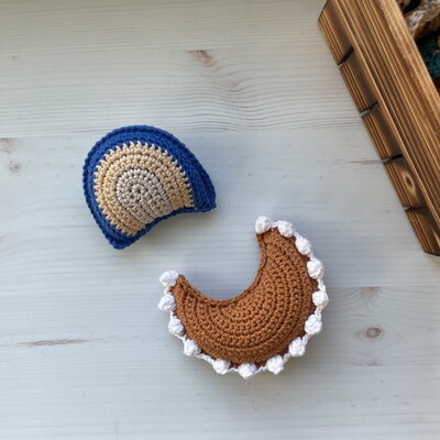 Boho Celestials Rattle Duo Crochet Pattern Crochet PDF Pattern Moon ...