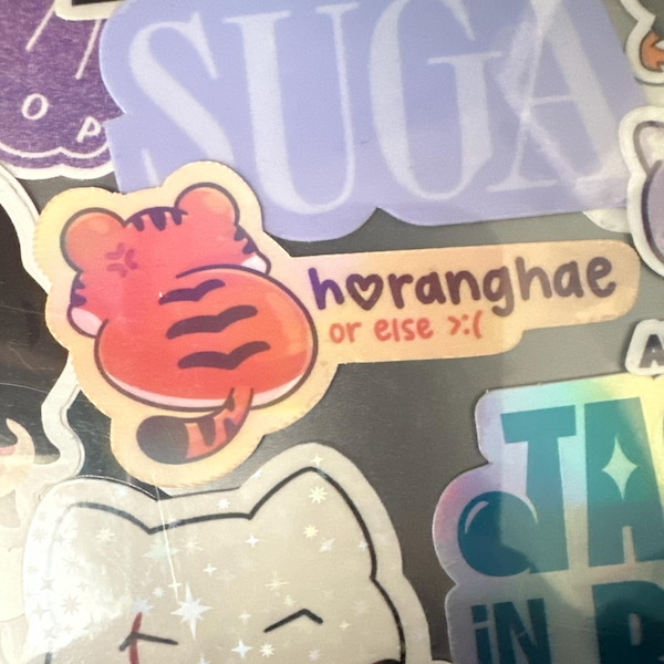 BSS Booseoksoon Hand Signs Sticker - Etsy