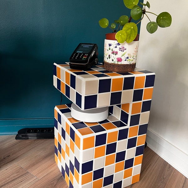 Glass Disco Tile Cube Mirror Mosaic Cube Disco Tile Night Stand Funky ...