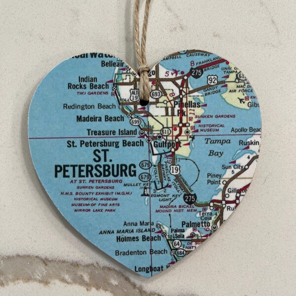 Portland Heart Sign, Heart Map Sign, Portland ME Sign, Portland Maine ...