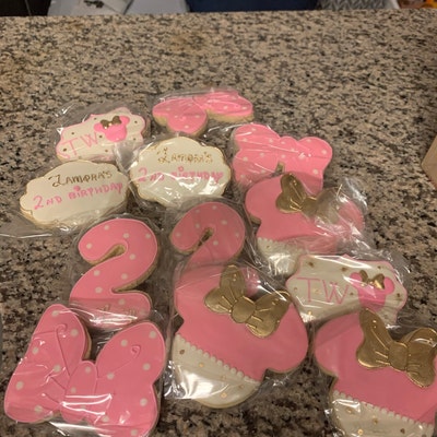 Bows Themed Birthday Cookies 1 Dozen 12 - Etsy