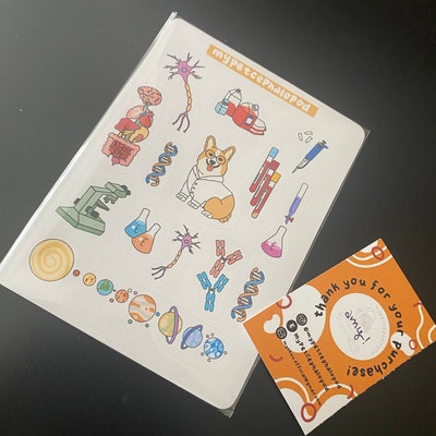 RAMEN CELL Vinyl Sticker Science Biology STEM Molecular Food Sciart ...