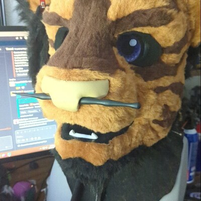 Fursuit Cat Nose Pattern & Tutorial Pickable Plush Feline Snout W ...