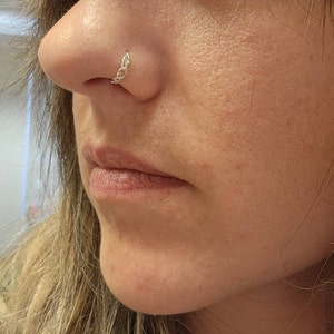 Silver 6mm Septum Ring, Dainty Septum Hoop, Small Septum Ring, Silver ...