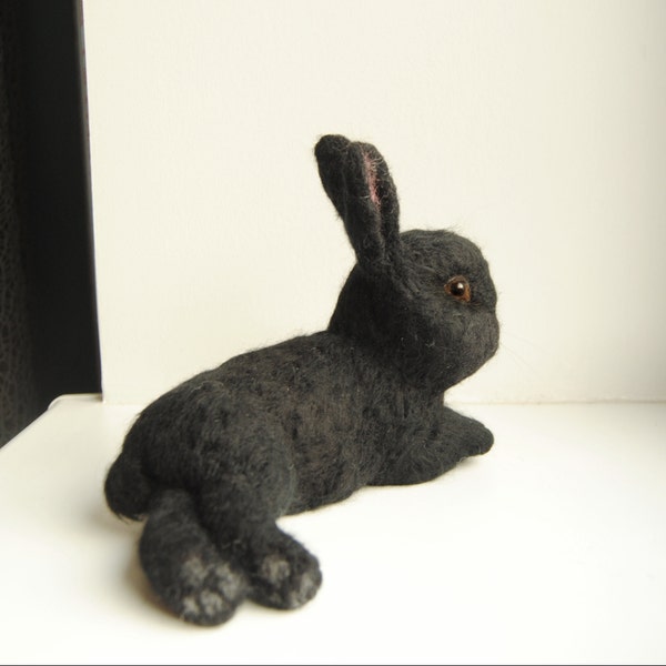 Custom Made Rabbit, Needle Felted Rabbit, Handmade Lifelike Felt Rabbit ...