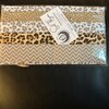 Hand-held Card Holder, Gray Leaves, 4 Pocket Rows, Card Caddy, Fabric ...