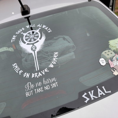 Die Cut Viking Decal, Valkyrie Sticker, Viking Woman Decal, Viking ...