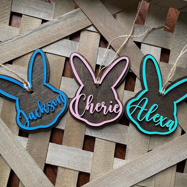 Personalized Custom Baseball Name Tags | Laser Engraved on 1/4" Wood - Etsy