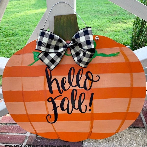 Pumpkin - 010102- Unfinished Wood Laser Cutout, Wreath Accent, Door ...