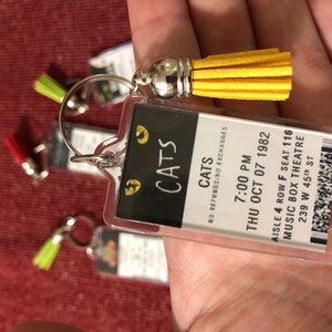 Hamilton Broadway Musical Ticket Keychain - Etsy