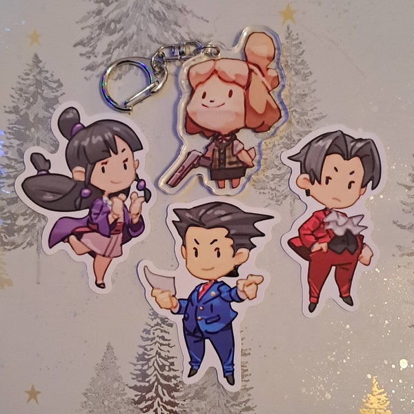 Ace Attorney Acrylic Keychains - Etsy