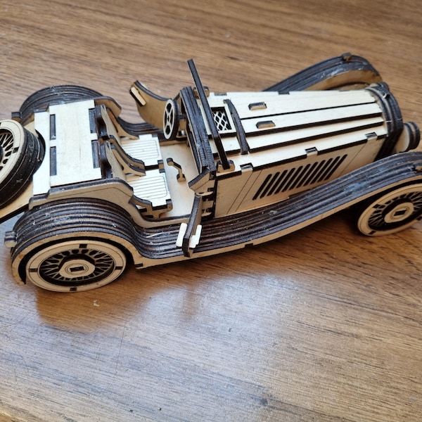 DIY SUV H1 6 Wheels Model Laser Cut File 1/24 Scale Military SUV Dxf ...