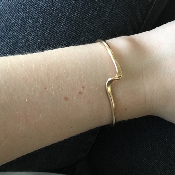 Solid Copper (wave) Cuff Bracelet - Etsy