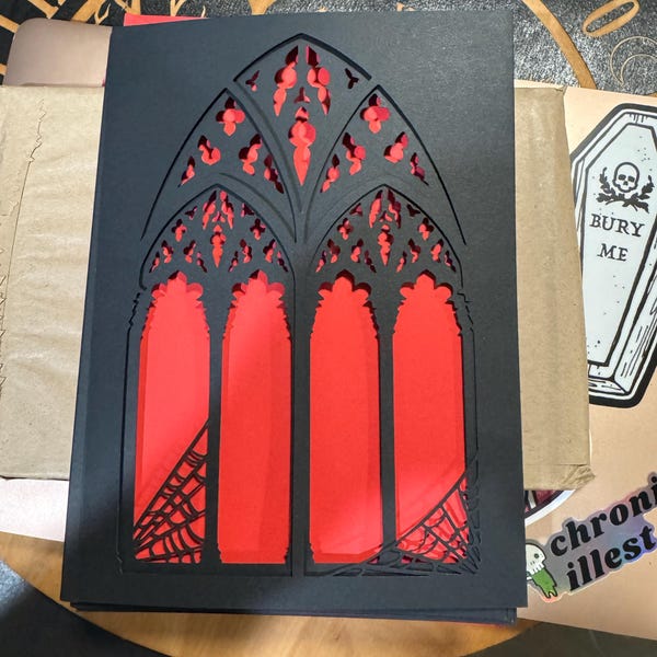 Nu Metal Birthday Card | Last Resort Emo Lyric Greeting | Glossy Black ...