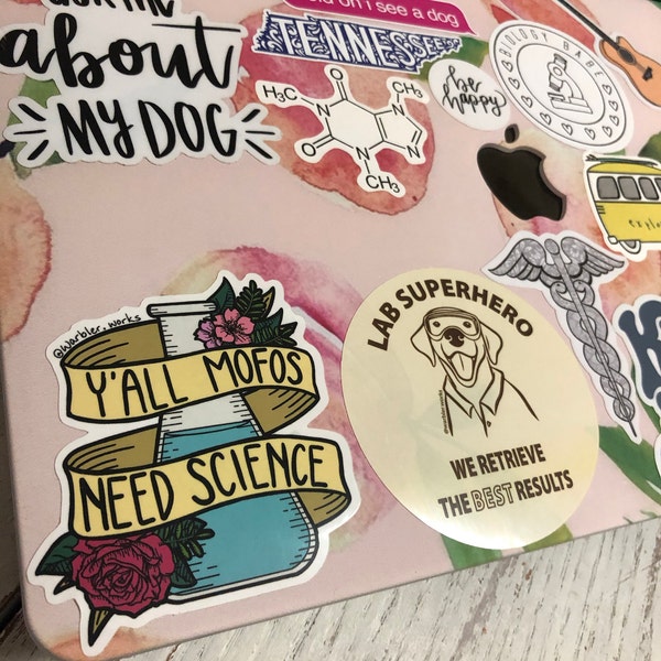 Y'all Mofos Need Science // Vinyl Sticker // Laboratory // Lab Gift ...