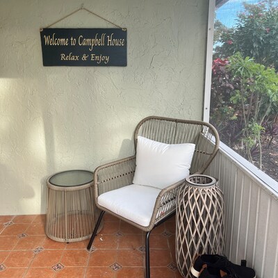 Welcome to Our Backyard Sign kick Back Relax Sign Outdoor Hanging Sign ...