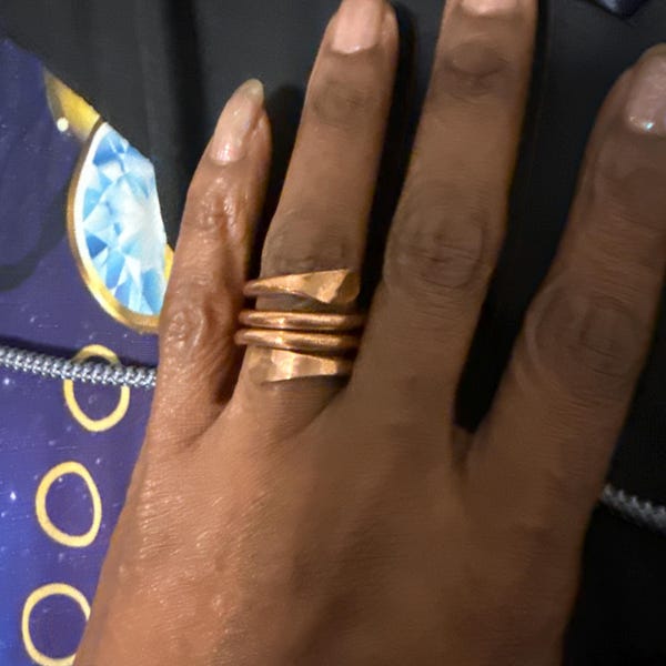 Pure 100% Copper Wrap Ring, Arthritis Thumb Ring, Solid Copper Ring ...