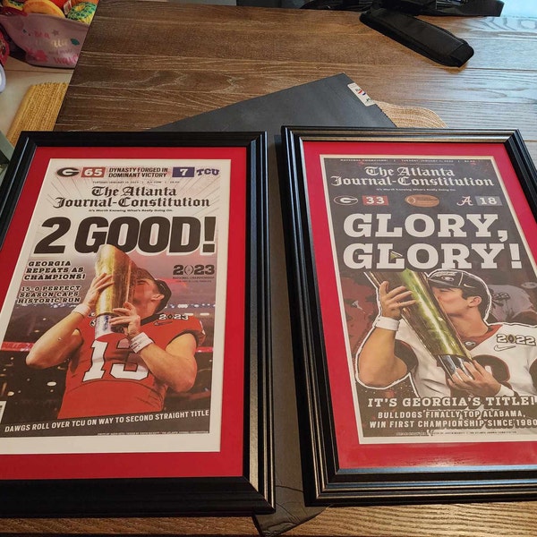 1995 and 2021 Atlanta Braves - World Series Champions - Framed & Matted ...