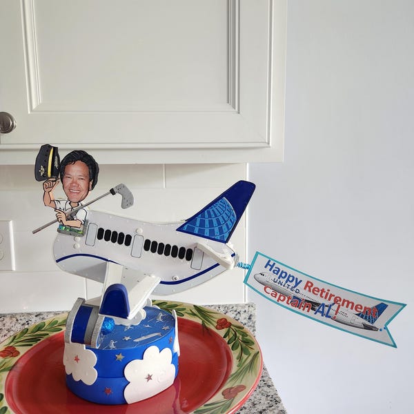 Indoor Skydiving Custom Cake Topper, Skydiver Birthday Cake Topper ...