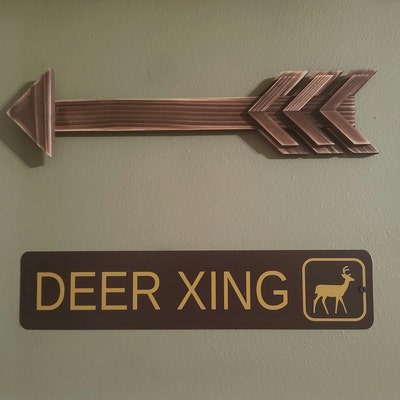 Deer Xing Sign Custom Animal Crossing Sign Campground Sign - Etsy