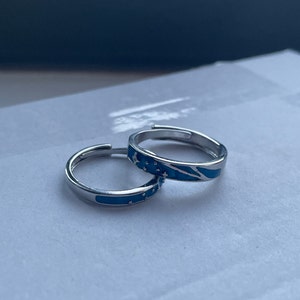 Stainless Steel Yin and Yang Matching Rings Set His and Her | Etsy