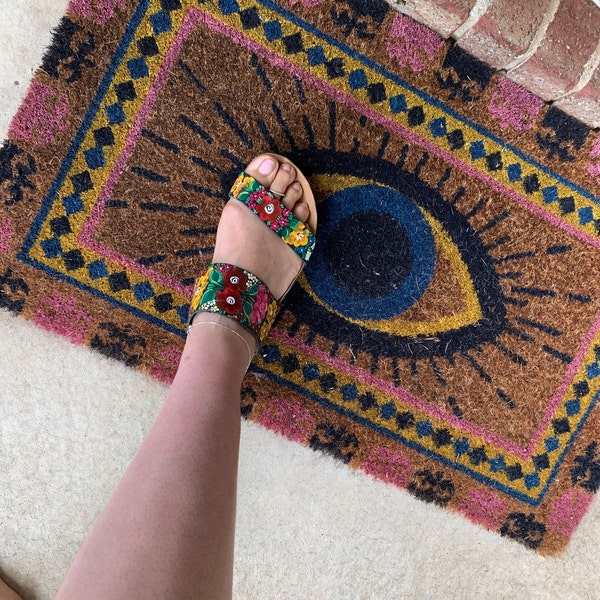 Hand Painted Wedges, Leather Pumps, Mexican Heels, Women Shoes, Pumps ...