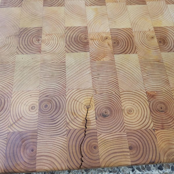 3D Pattern End Grain Cutting Board – Black Walnut & Maple – 13x13x2 ...