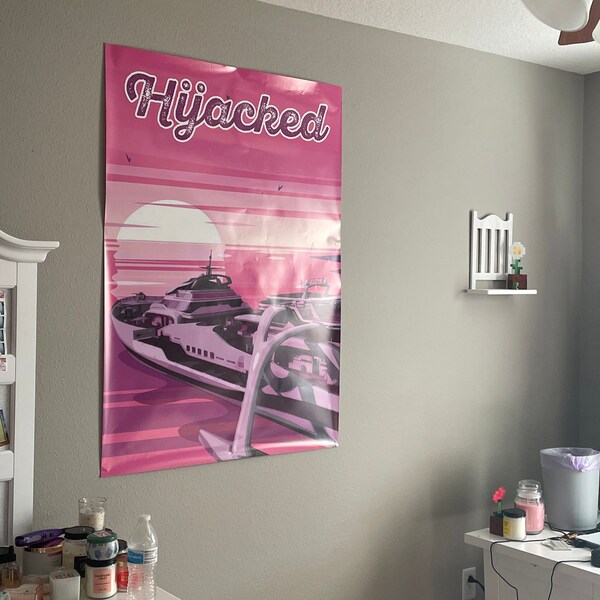 Hijacked Map Poster - Etsy