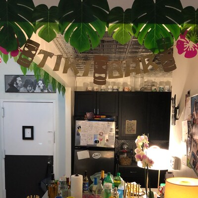 Tiki Bar Banner Tiki Banner Tiki Party Luau Birthday - Etsy
