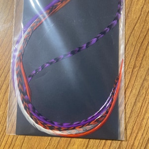 Feather Hair Extension Kit, 6 Real Feathers, Pick Your Length Short to ...