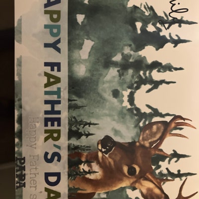 Deer Hunter Fathers Day Card, Printable Fathers Day Card, Big Buck for ...